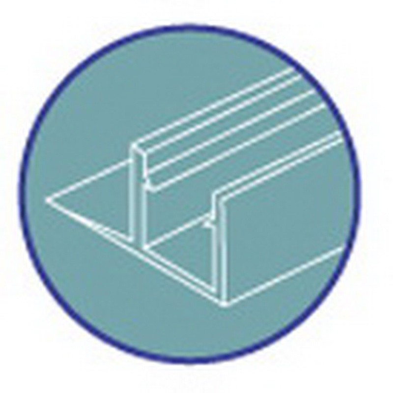 Garnitura siliconica tip L geam 10mm Hi-214